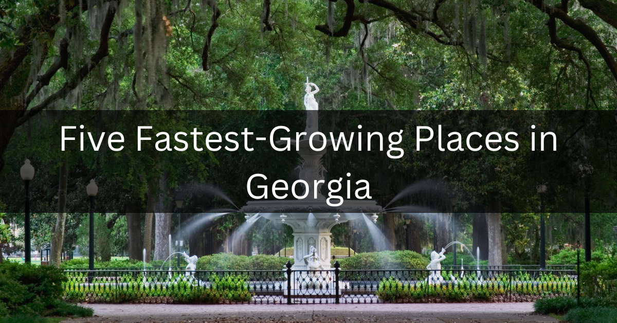 Five Fastest-Growing Places in Georgia - American Moving Storage